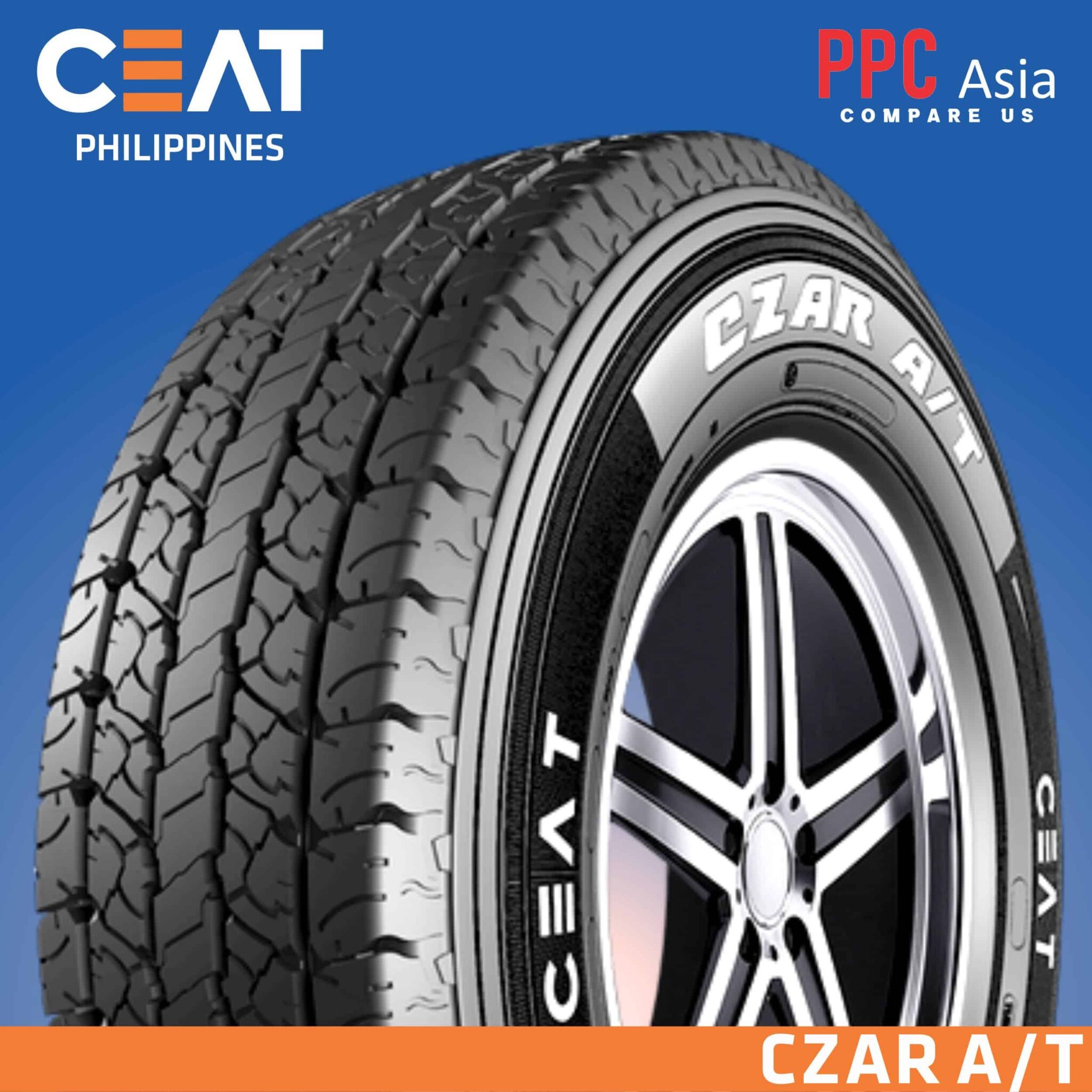 CEAT CZAR A/T 265/60 R18 110S (TUBELESS) - PPC Asia Corporation